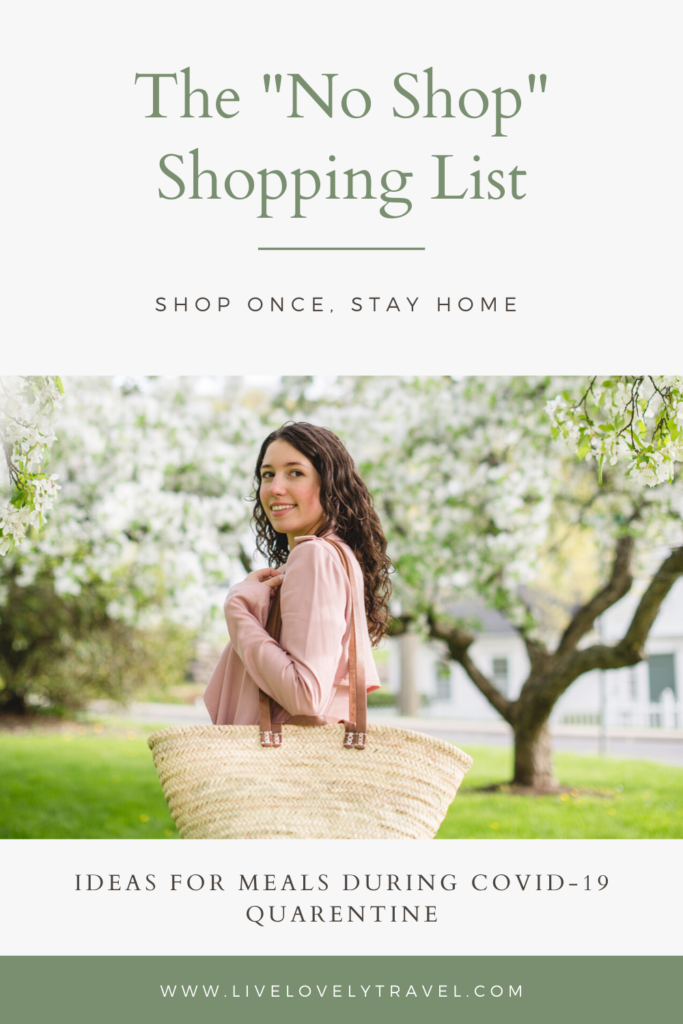 A "No Shop" Grocery List & Meal Ideas To Keep You Satisfied While Stuck ...
