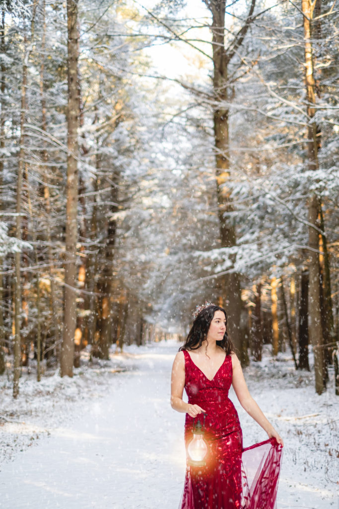 A Creative Winter "Snow Princess" Photo Shoot - Live Lovely Photography