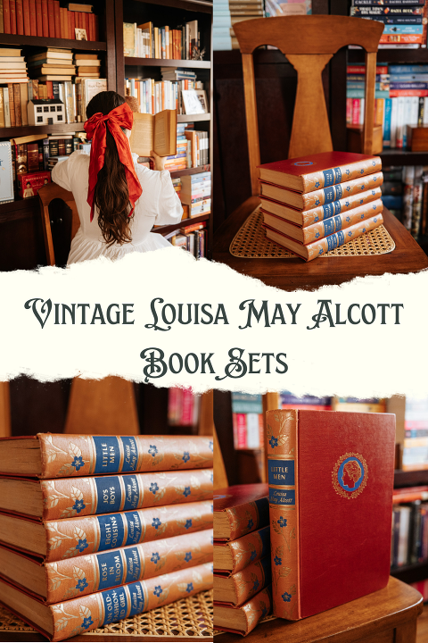 A Thrifted Louisa May Alcott Book Set - Live Lovely Photography