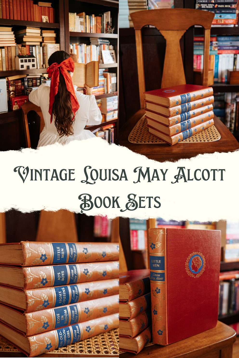 A Thrifted Louisa May Alcott Book Set - Live Lovely Photography